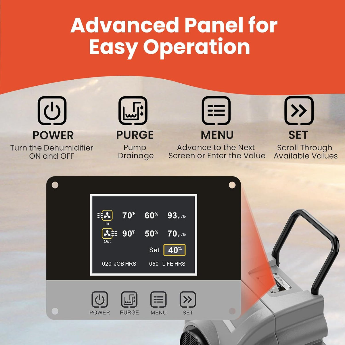 Abestorm 270 PPD 3,000 Sq.Ft Commercial Dehumidifier with Pump, Filter