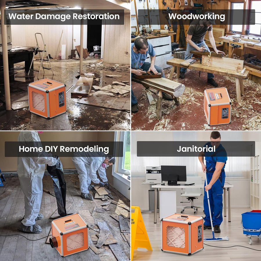 Abestorm 600 CFM HEPA UVIG Air Scrubber with 5-Stage Filtration System